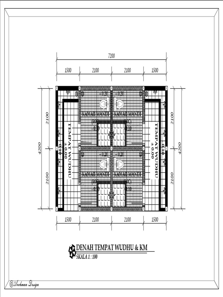 Denah Wudhu dan Toilet Masjid | PDF