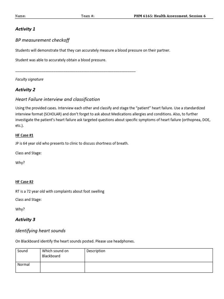 Cardiology Lab | PDF | Heart Valve | Pulse
