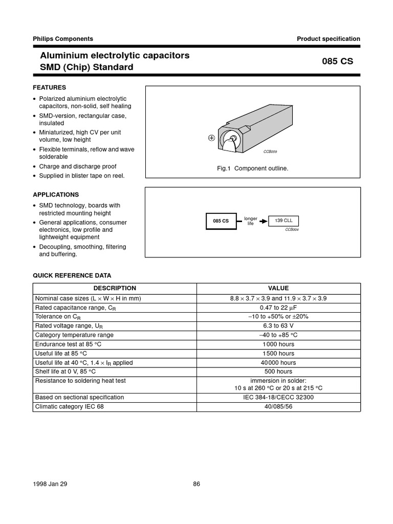 Phillips SMD | Download Free PDF | Capacitor | Electronic Engineering