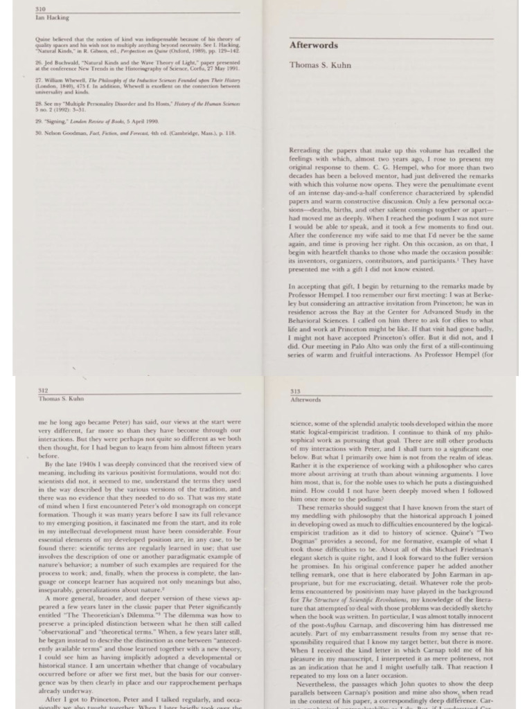 Thomas Kuhn - Afterwords | PDF