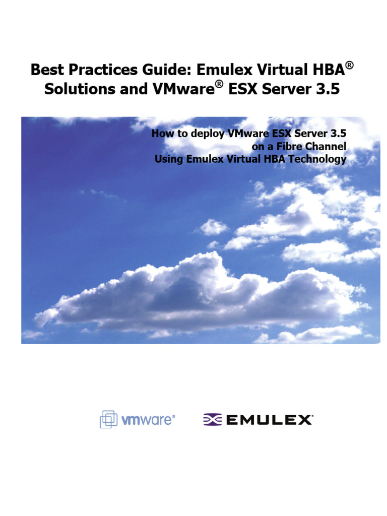 VMware Virtual HBA Npiv | PDF | Virtual Machine | Virtualization