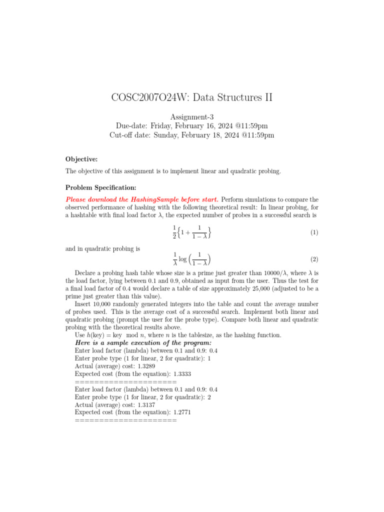 Assignment 3 | PDF | Computer Program | Programming Assignment 3 | PDF | Computer Program | Programming