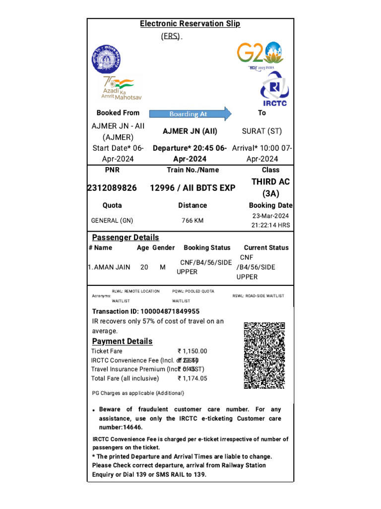 IRCTC Next Generation ETicketing System | PDF | Identity Document ...
