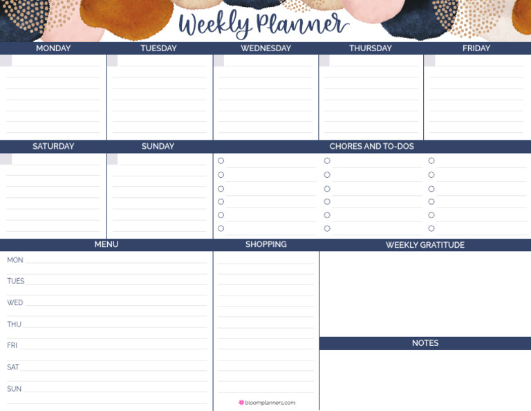 Friday Daily Planner Template | PDF