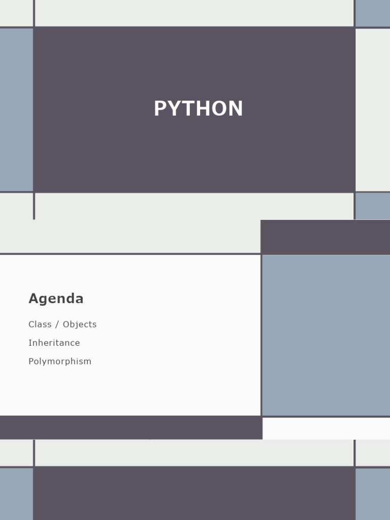 Chapter 3 Python OOP | PDF | Class (Computer Programming) | Inheritance ... Chapter 3 Python OOP | PDF | Class (Computer Programming) | Inheritance ...