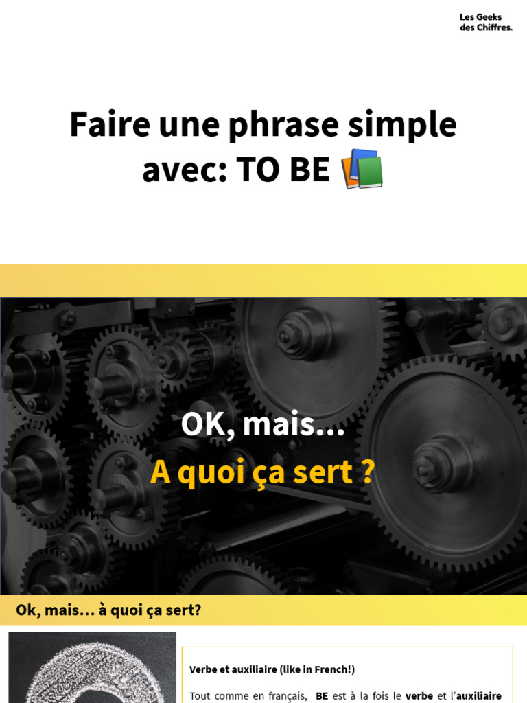 Cours 1 - Faire Des Phrases Avec BE - OK | PDF | Phrase | Mécanique du ...