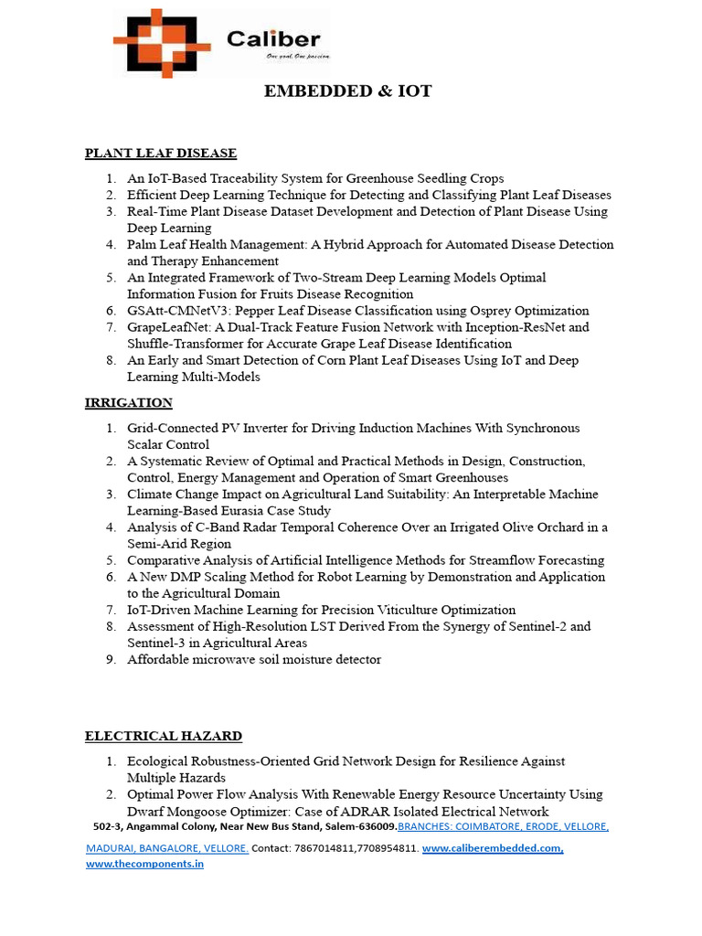 2024 Embedded Iot Titles | PDF | Automation | Deep Learning