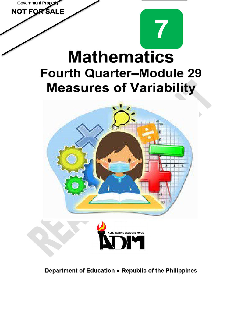 Mathematics7 - Q4 - Mod29 - Measures of Variability Grouped Data - V5 ...
