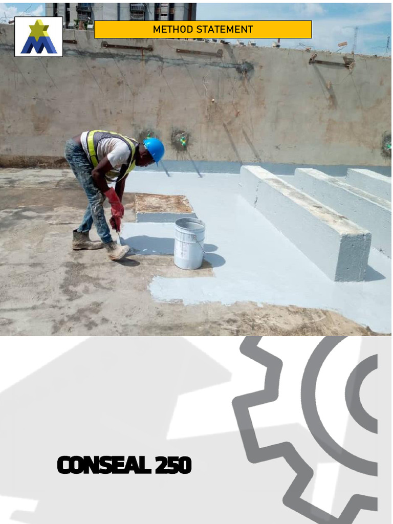 CONSEAL 250 Waterproofing Method | PDF | Concrete | Polyurethane
