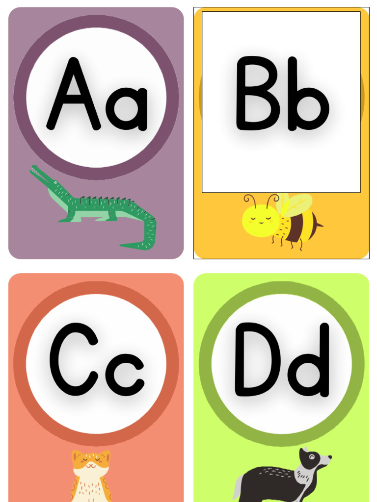 Animal Alphabet Flashcards | PDF
