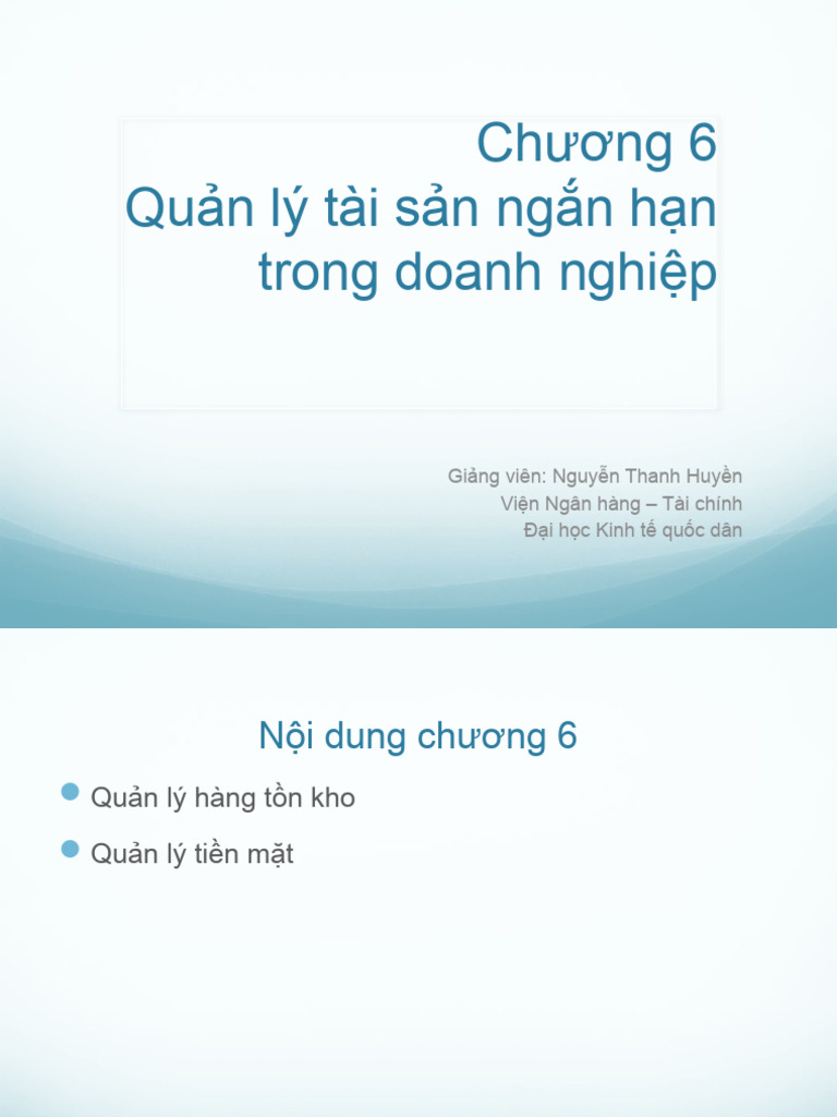 C6 Tai San Ngan Han - TCDN | PDF