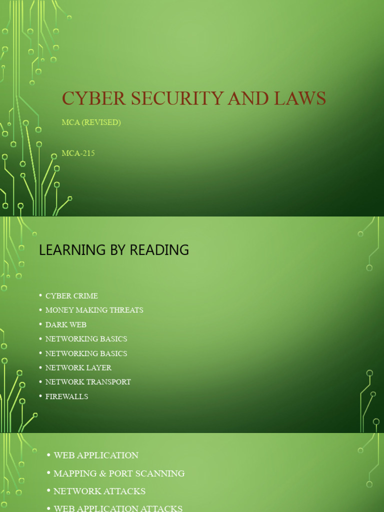 Cyber Security and Laws | PDF | Cybercrime | Security