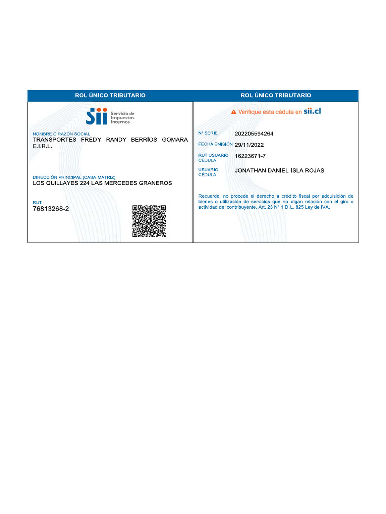 Rol Jonathan Isla | PDF