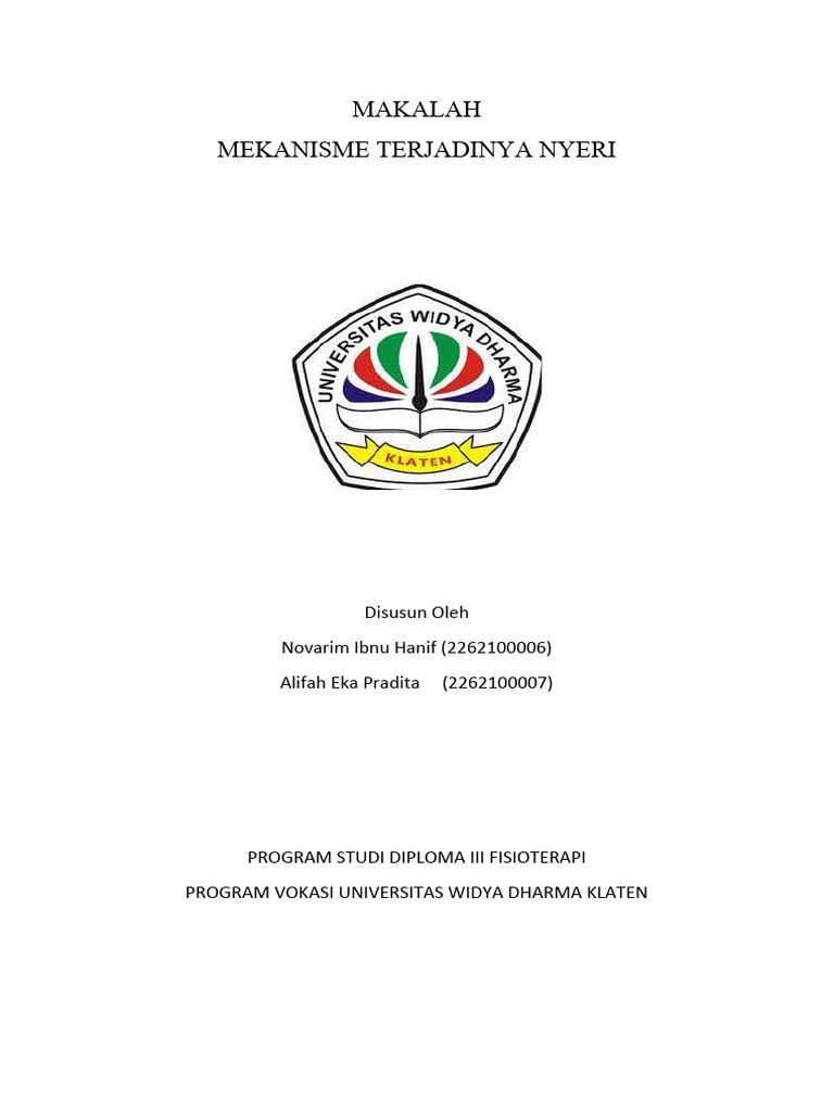 Mekanisme Nyeri: Definisi dan Proses | PDF