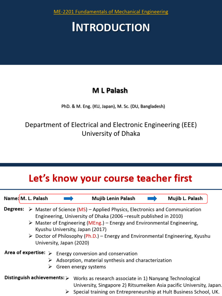Lec 01 Introduction | Download Free PDF | Thermodynamic Equilibrium | Thermodynamics