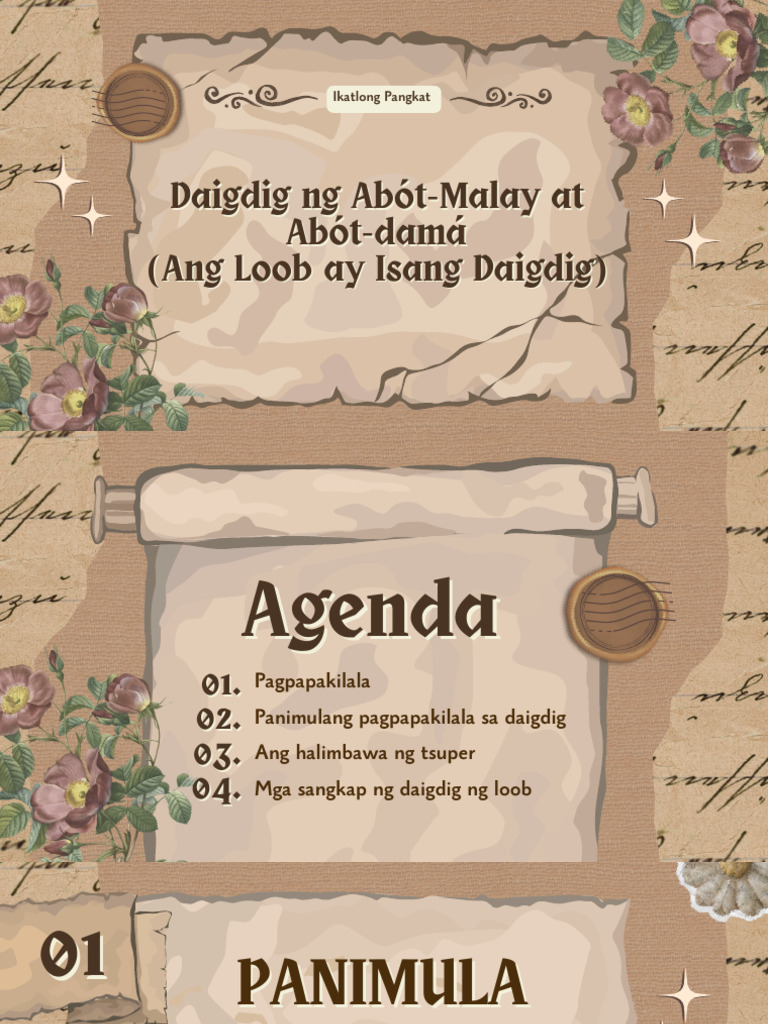 Ang Loob Ay Isang Daigdig - Ikatlong Pangkat | PDF