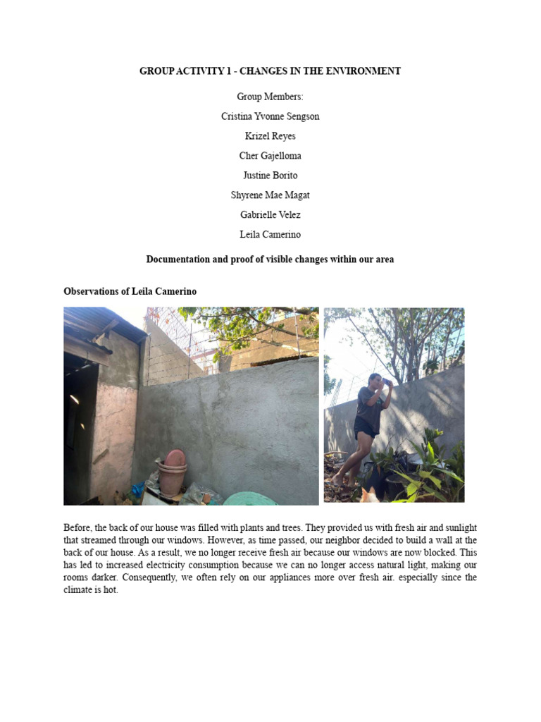 ENVI-SCIENC ABPSYCH1B Group-Activity | PDF | Air Pollution | Sustainability