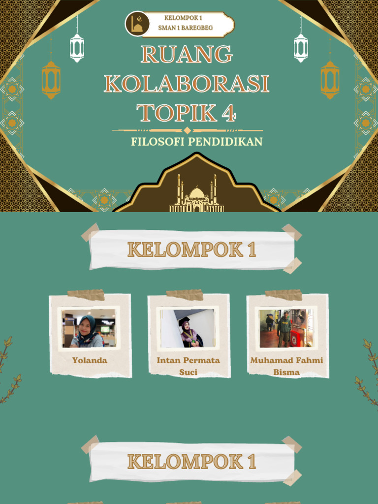 Ruang Kolaborasi Topik 4 Filosofi Pendidikan | PDF