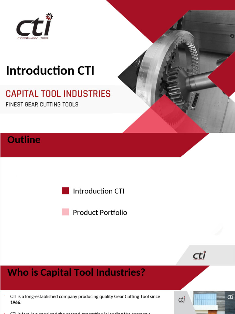 CTI Presentationpdf | PDF | Gear | Metalworking