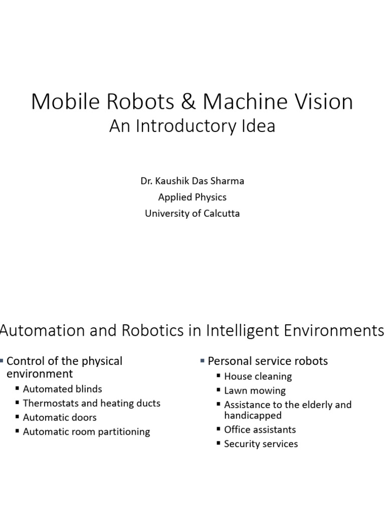 Mobile Robots | PDF | Computer Vision | Robot