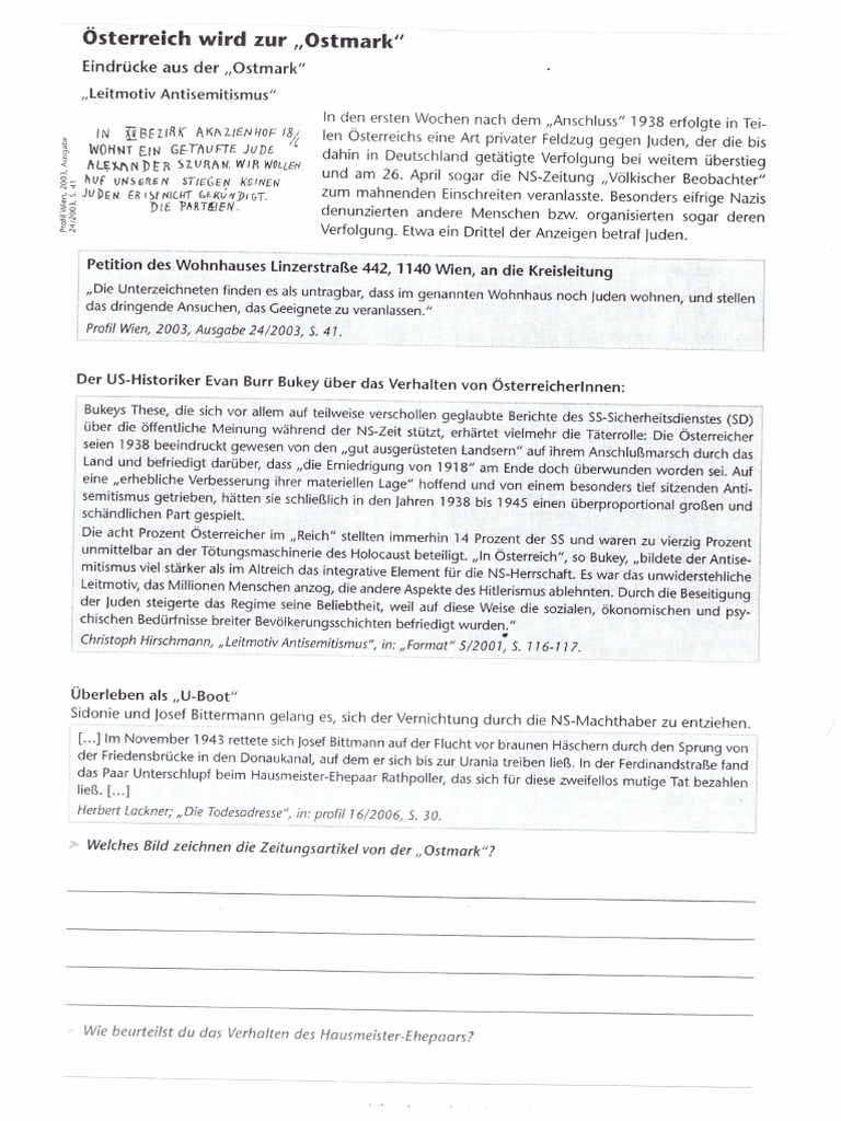 Oesterreich Wird Zur Ostmark | PDF