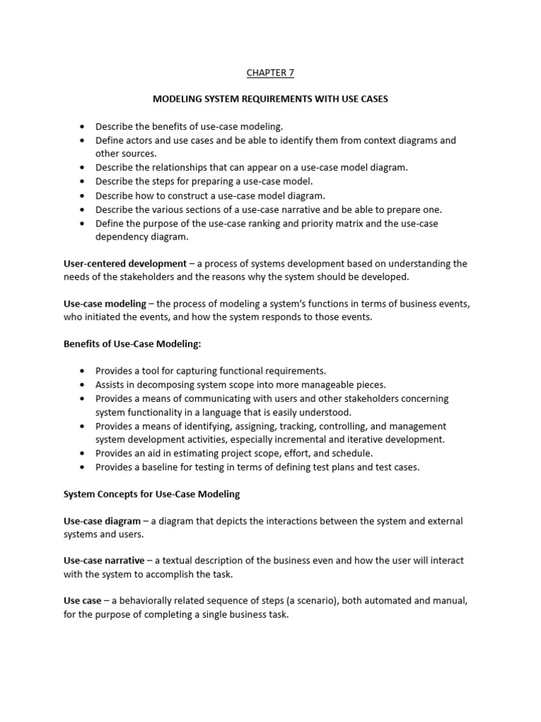 As Promised - ID 6 8 - Chap 7 Note | PDF | Use Case | Computing