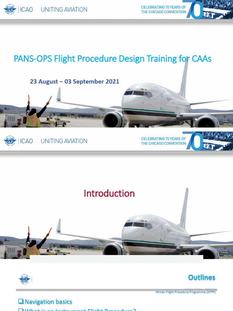 PANS-OPS Flight Procedure Training | PDF | Instrument Flight Rules | Aircraft