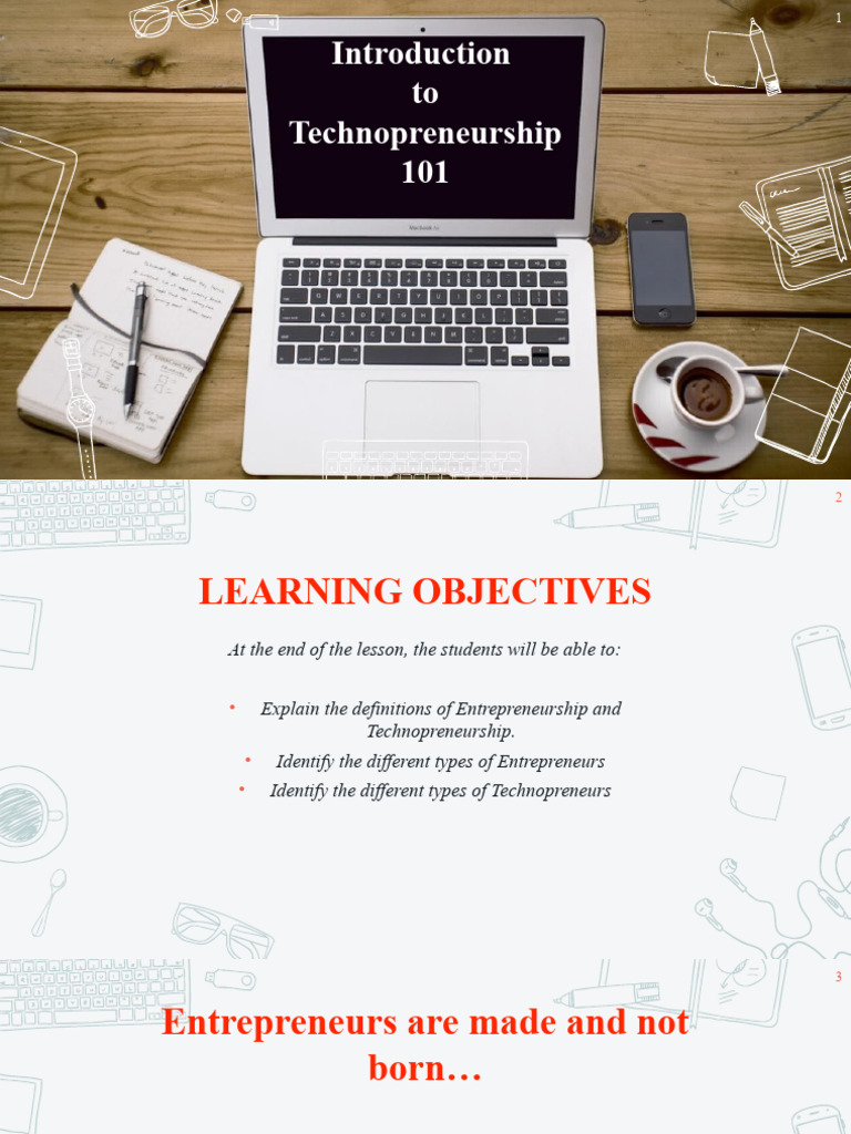 Introduction to Technopreneurship 101 | PDF | Entrepreneurship | Business