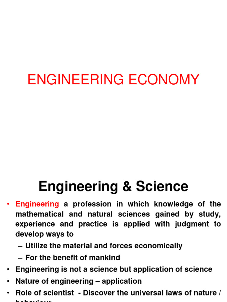 ENGINEERING ECONOMY GE 106 IntroInterestCash Flow Diagram | PDF | Demand | Interest