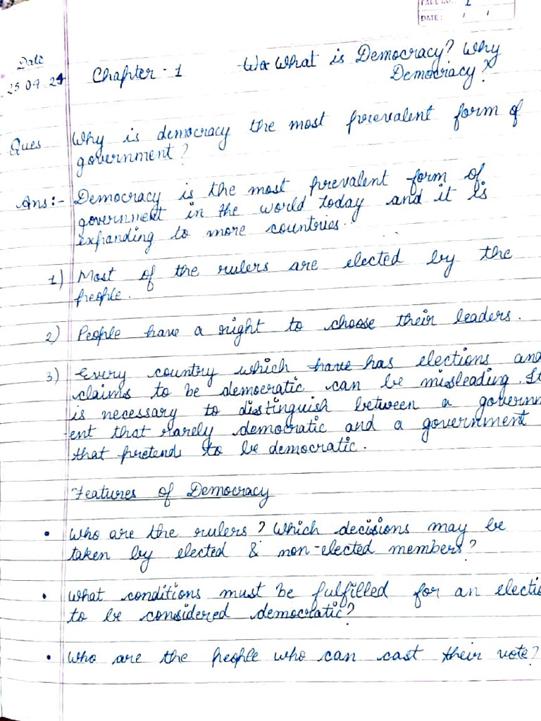 Class IX CIVICS | PDF