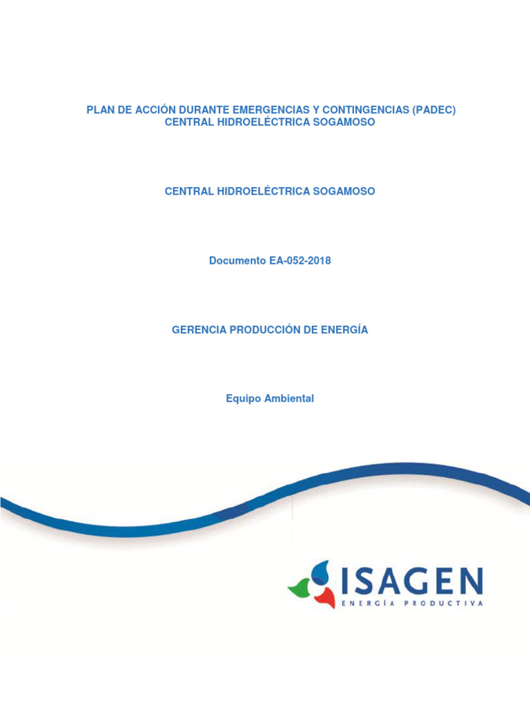 PADEC Sogamoso EA-052-2018 | PDF | Riesgo | Inundar