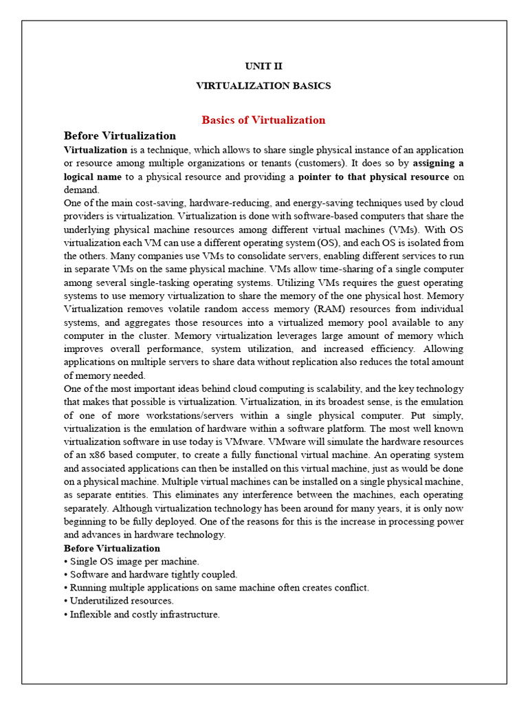 Virtualization Basics Guide | PDF | Virtual Machine | Virtualization