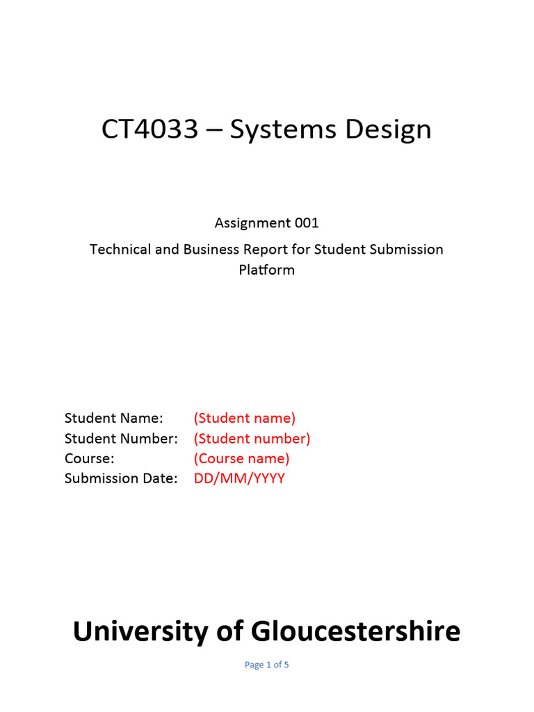 Assignment Template | PDF | Data Model | System