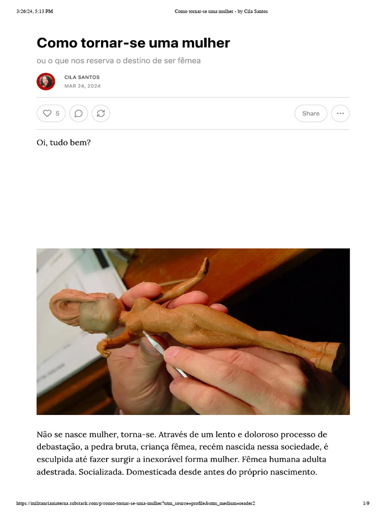 Como Tornar-Se Uma Mulher - by Cila Santos | PDF