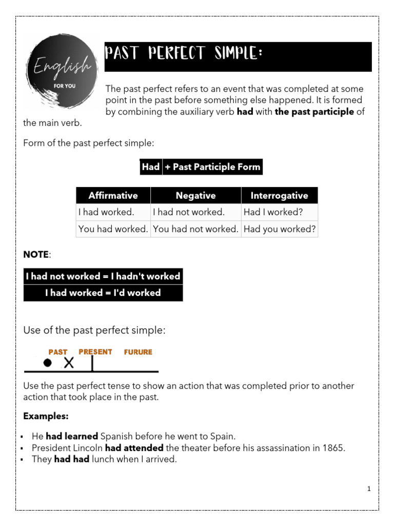 PAST+PERFECT+SIMPLE Complaints | PDF | Verb | Semantic Units