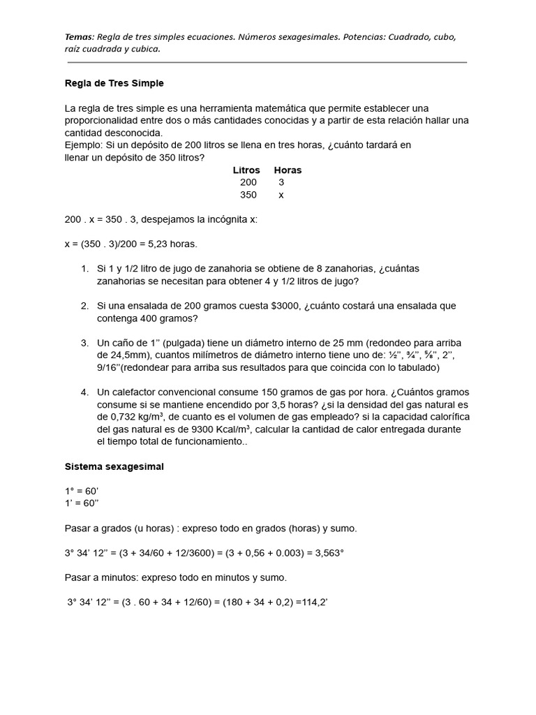 Matematica, Segunda Clase | PDF | Raíz cuadrada | Exponenciación