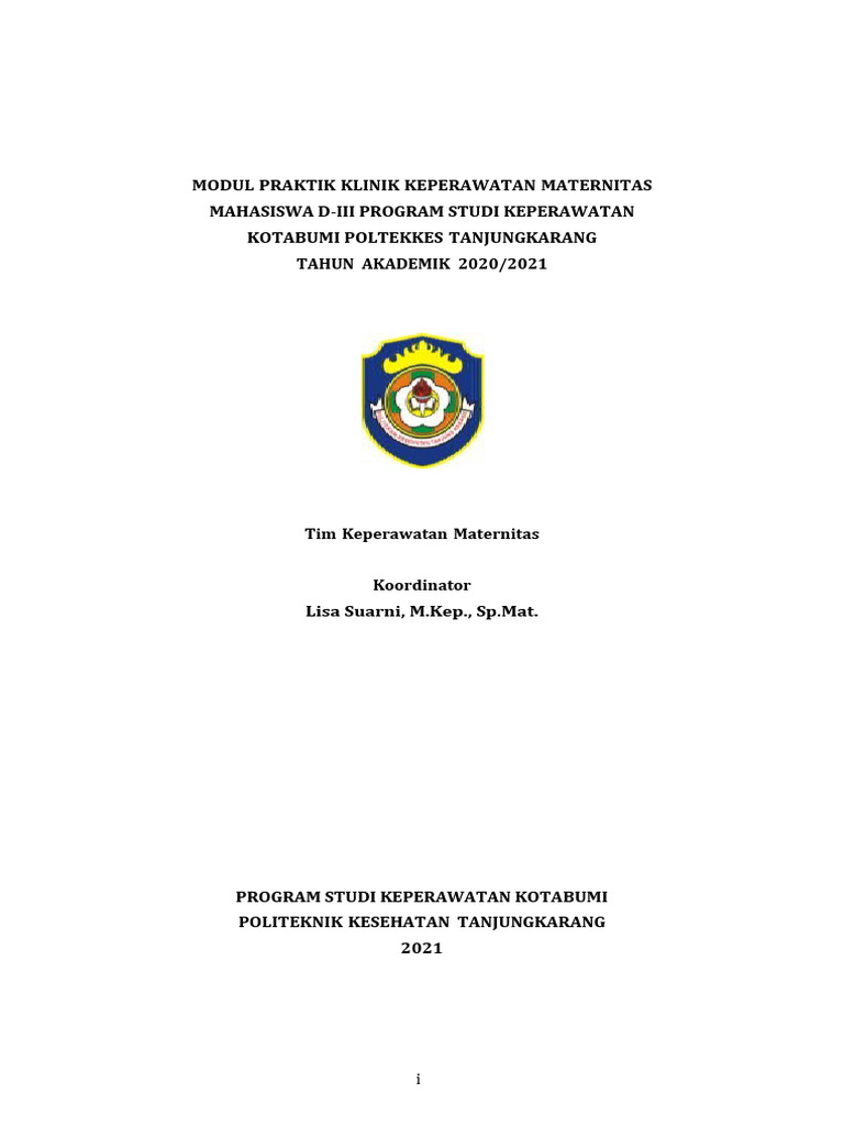 Modul Keperawatan Maternitas 2021 | PDF