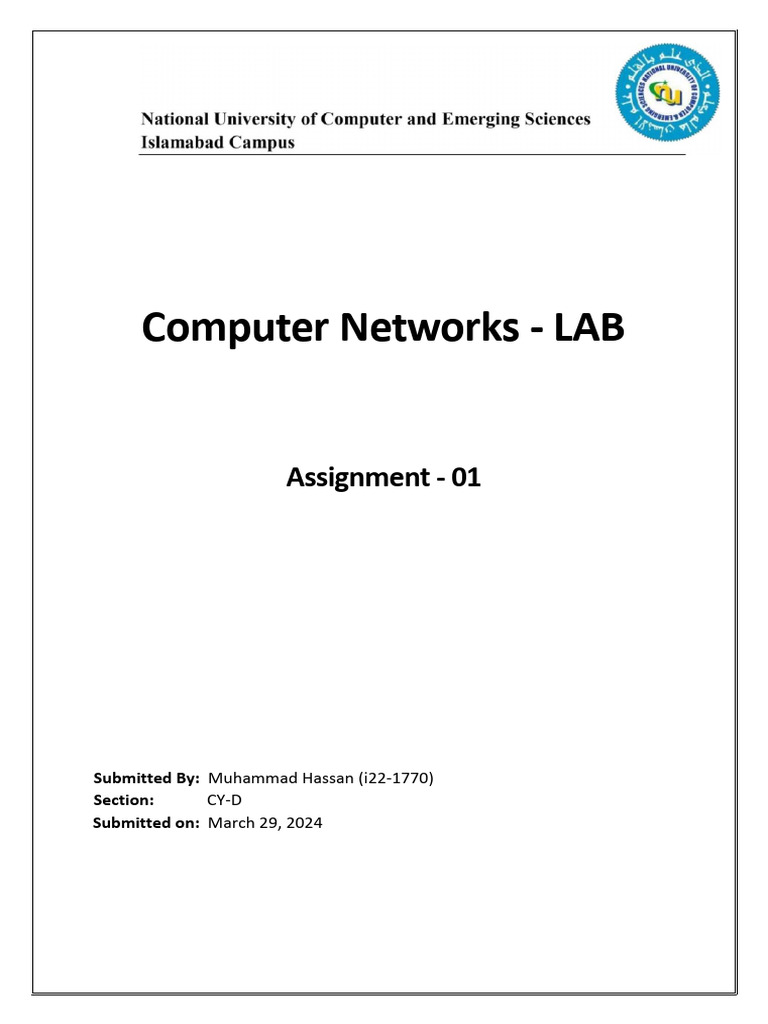 Computer Networks Lab: Client-Server Communication | PDF | Port ...