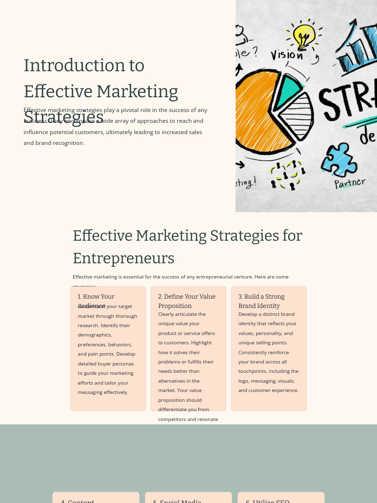 Introduction To Effective Marketing Strategies | Download Free PDF | Entrepreneurship | Marketing