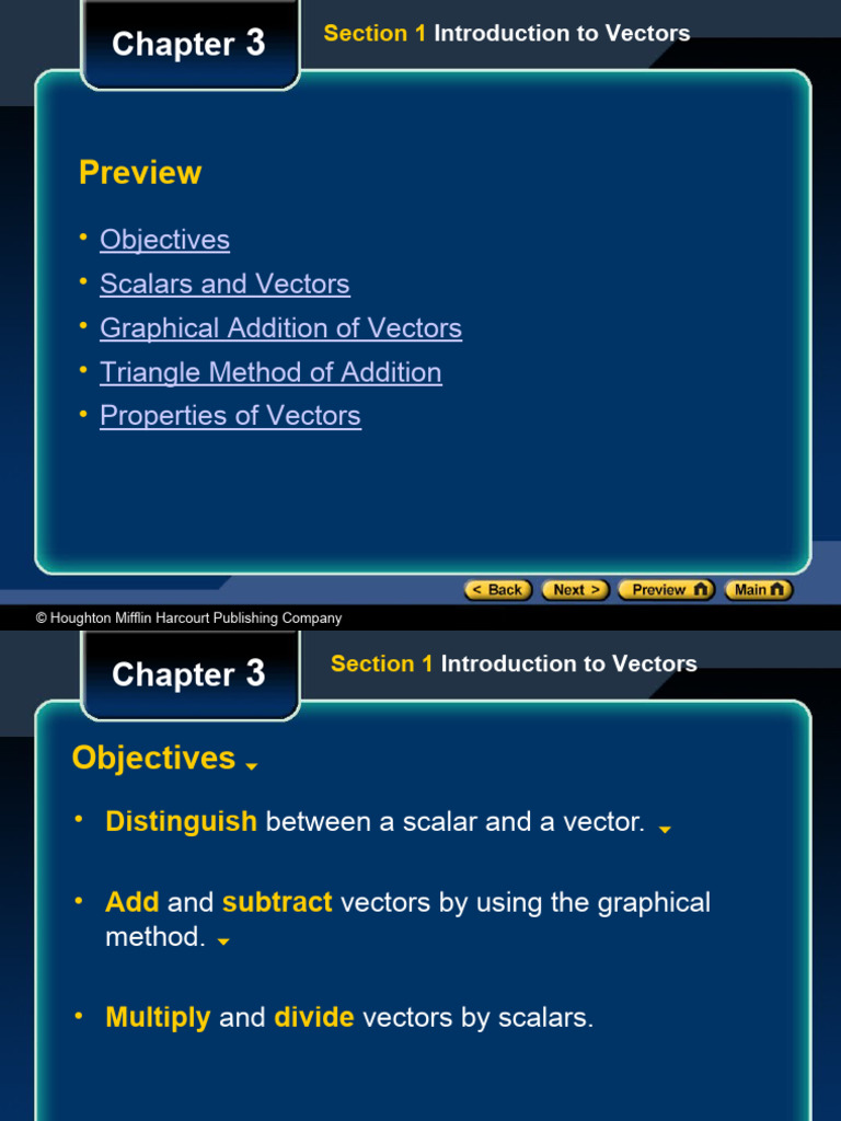 Phy Outline ch03 | PDF | Euclidean Vector | Geometry