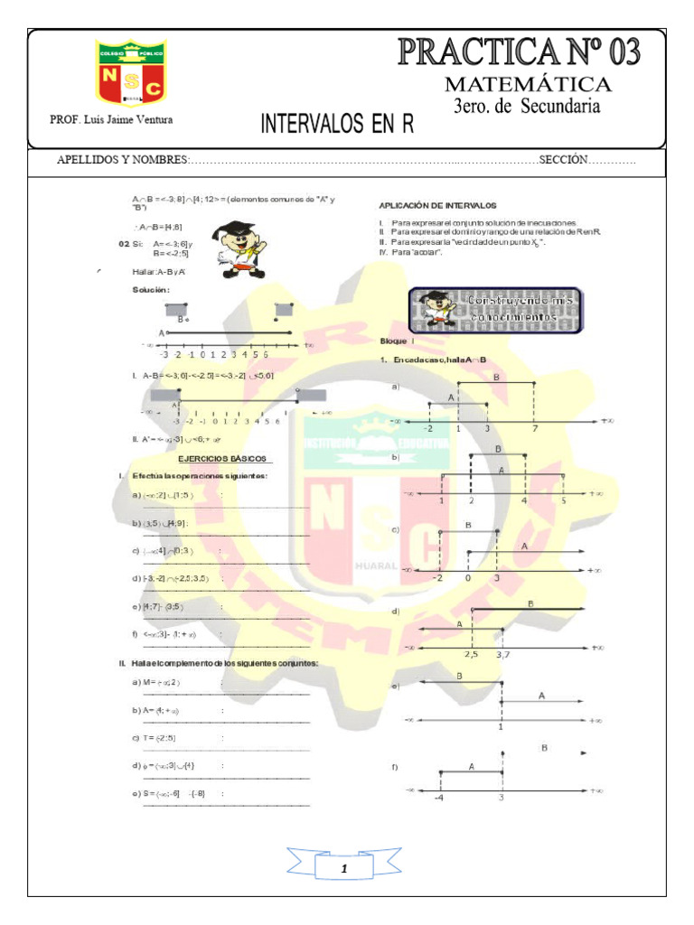 Practica 03 INTERVALOS EN R | PDF