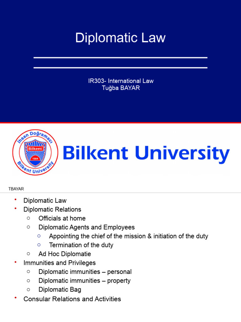 14.1 Diplomatic Law | Download Free PDF | Diplomatic Rank | Consul ...