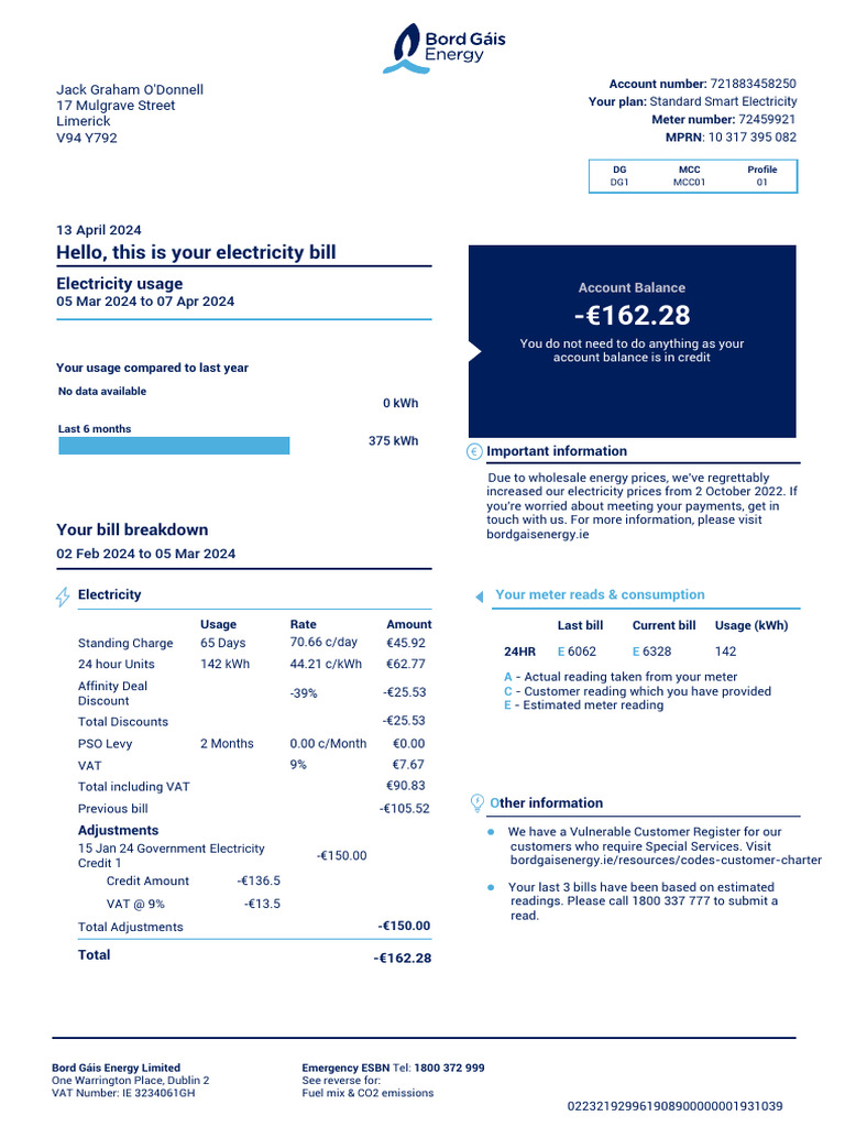 Hello, This Is Your Electricity Bill | PDF | Debit Card | Energy Economics