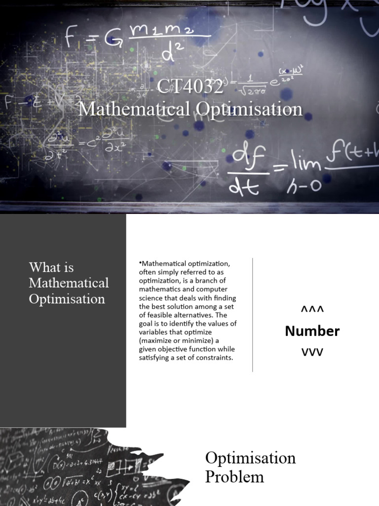 Math Optimisation Pdf Mathematical Optimization Stochastic
