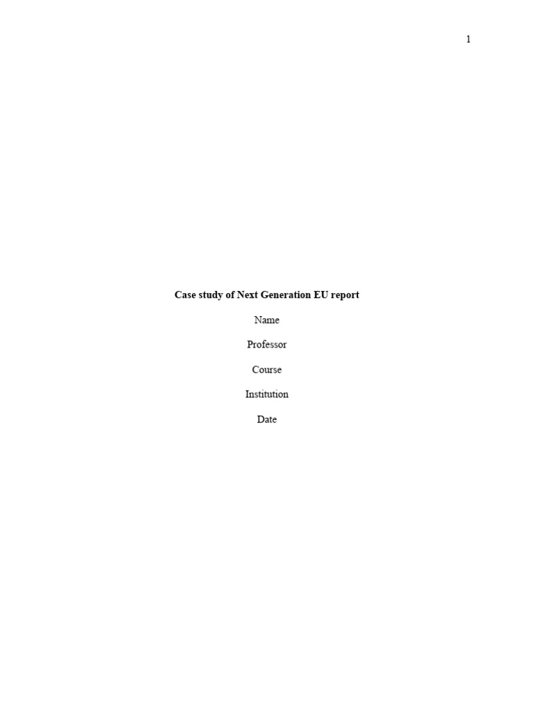 EU's Post-Pandemic Recovery Plan | PDF | European Union | Eurozone