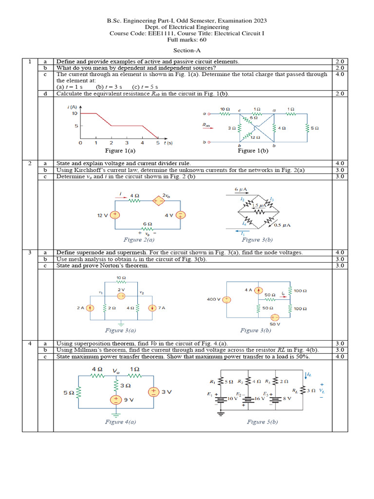 Electrical Circuit I 1 | Download Free PDF | Electrical Network | Electrical Impedance