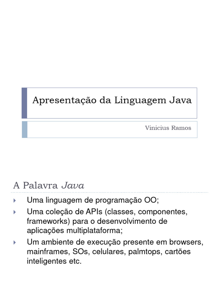 Introdução ao Java para Iniciantes | PDF | Java (linguagem de ...