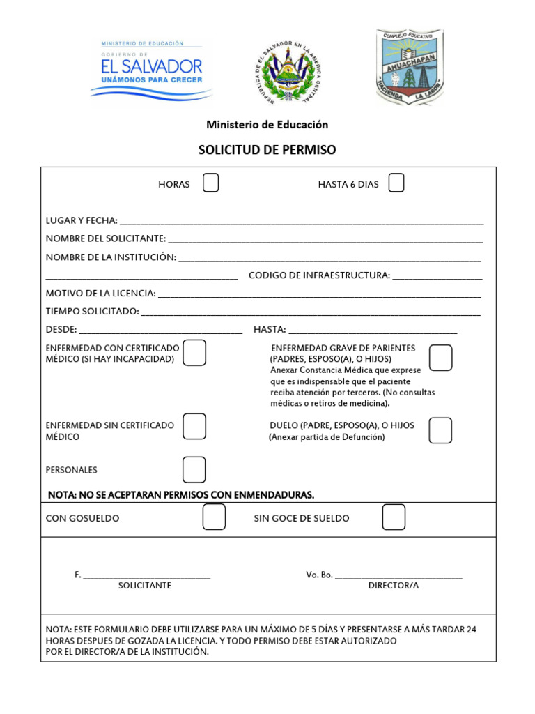 Solicitud de Permisos Medicos | PDF
