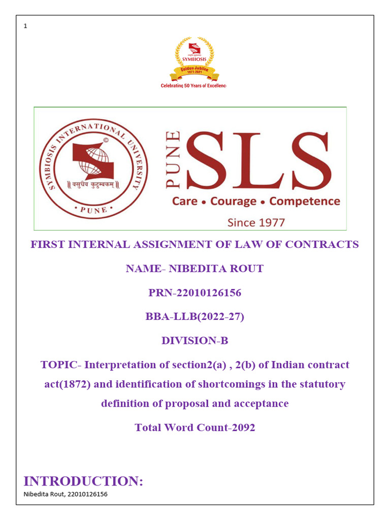 Contract First Internals | PDF | Offer And Acceptance | Copyright