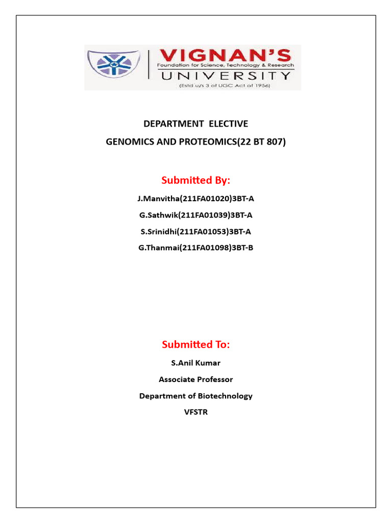 GP Report | PDF | Gene Expression | Molecular Biology